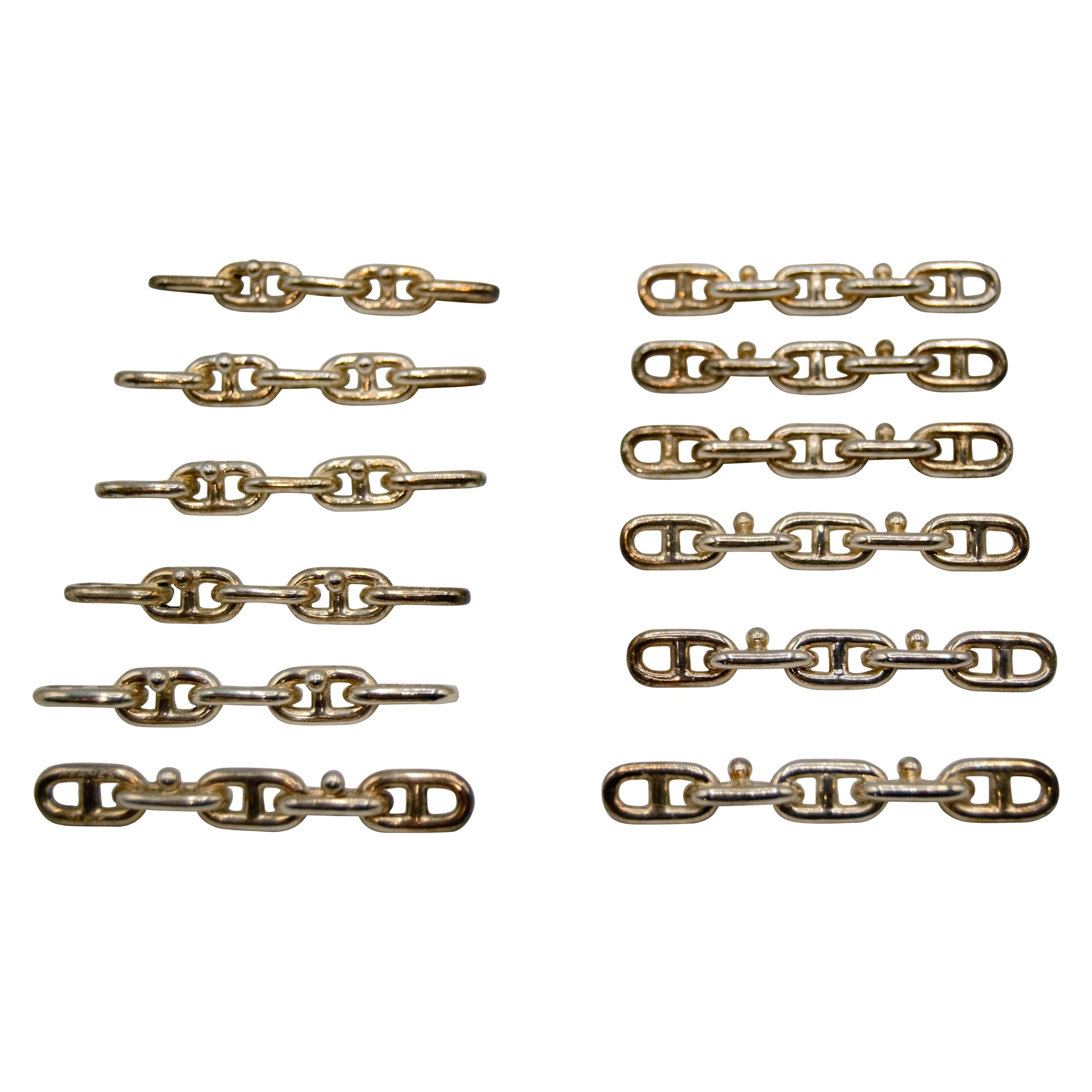 12 Metal Knife Rests by Christofle Gallia at 1stDibs