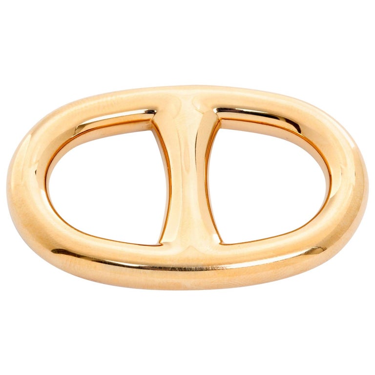 Hermès 18 Karat Gold Ring Scarf Holder at 1stDibs