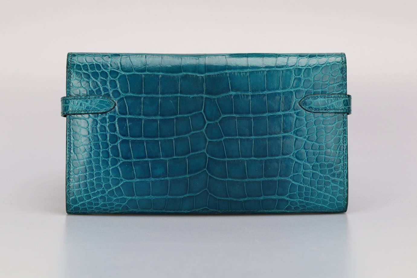 Hermès 2013 Kelly Long Alligator Mississippiensis Leather Wallet For ...