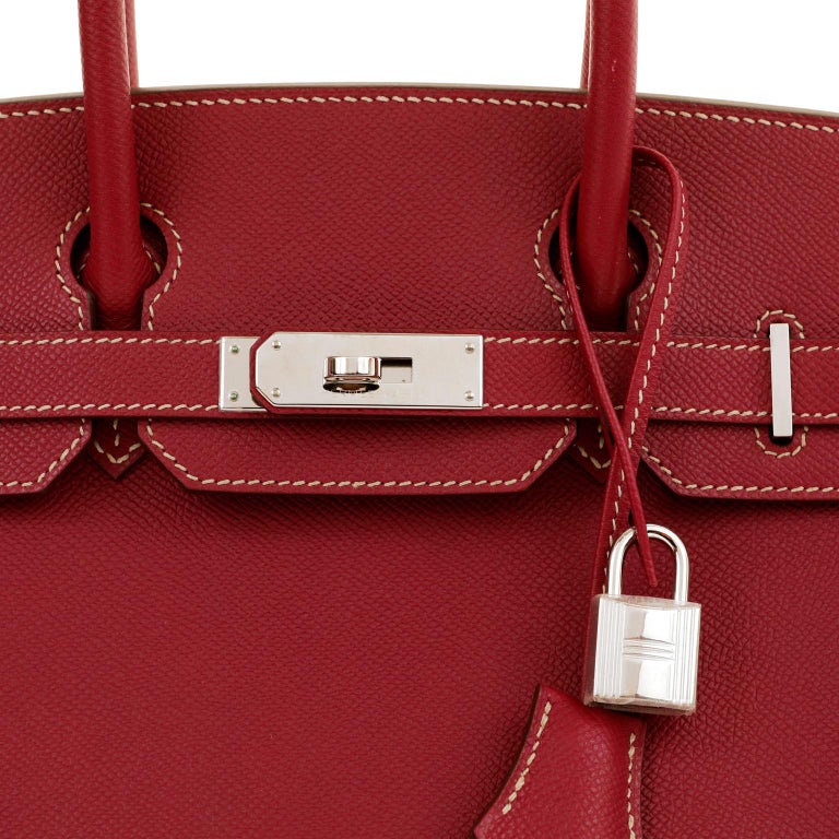 Hermès 30 cm Raspberry Pink Candy Collection Epsom Birkin with ...