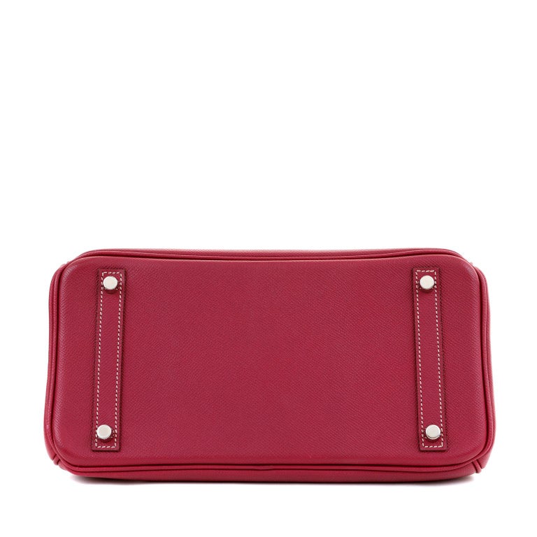 Hermès 30 cm Raspberry Pink Candy Collection Epsom Birkin with ...