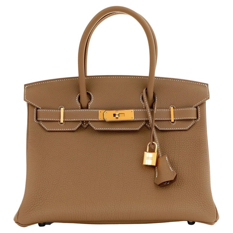 Hermès 30 cm Taupe Togo Birkin with Gold Hardware For Sale at 1stDibs
