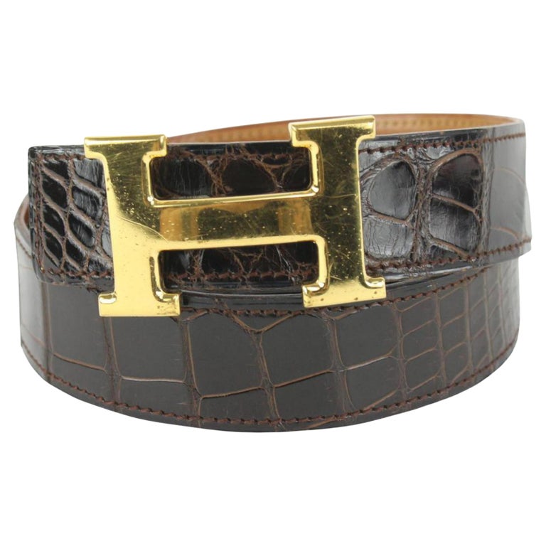 Reversible Crocodile Belt Women