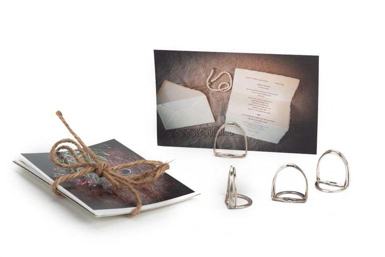 Hermès 4 Sterling Silver Place Holders For Sale at 1stDibs