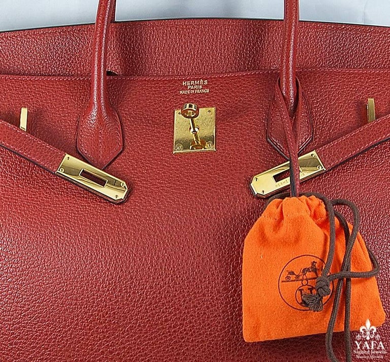 Hermes 40cm Red Birkin Bag at 1stDibs | birkin bag red