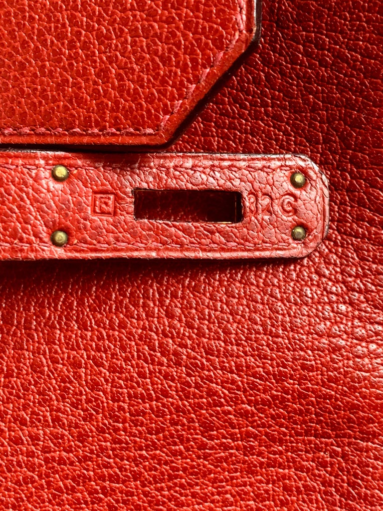 Hermes 40cm Red Birkin Bag at 1stDibs | birkin bag red