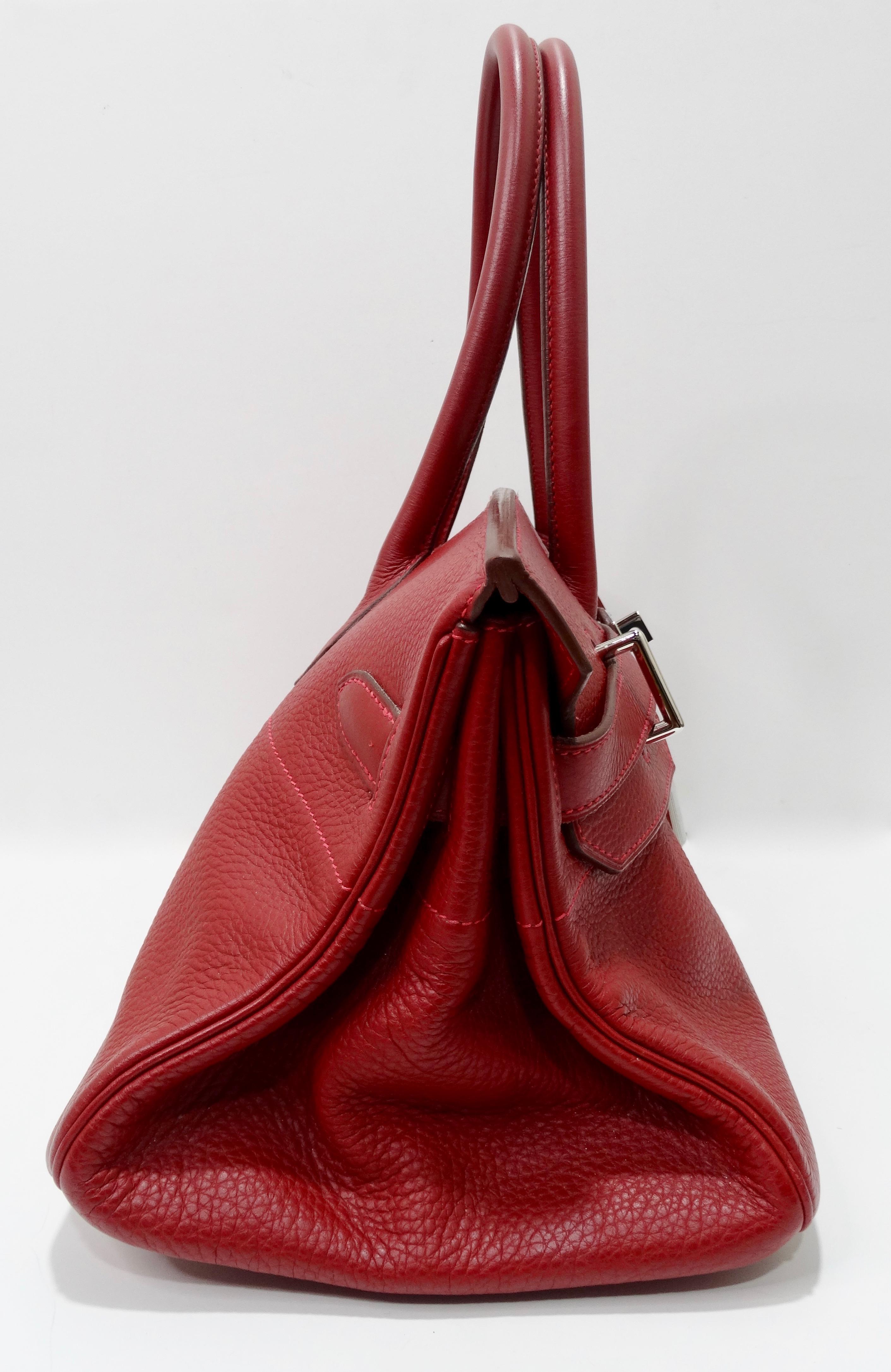 Hérmes 42cm Rouge Clemence JPG Shoulder Birkin at 1stDibs | hermes jpg ...