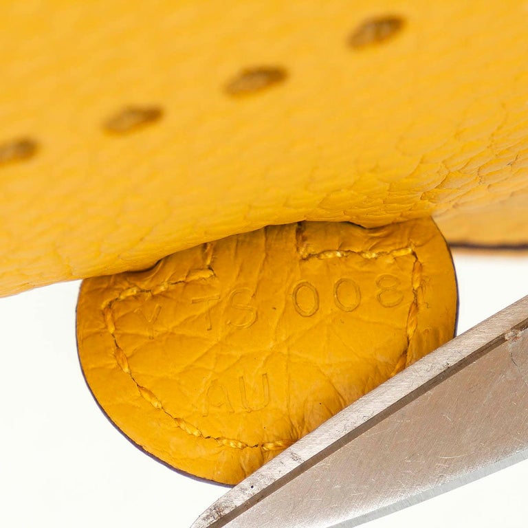 HERMES Ambre yellow Clemence leather EVELYNE 16 TPM Crossbody Bag at ...