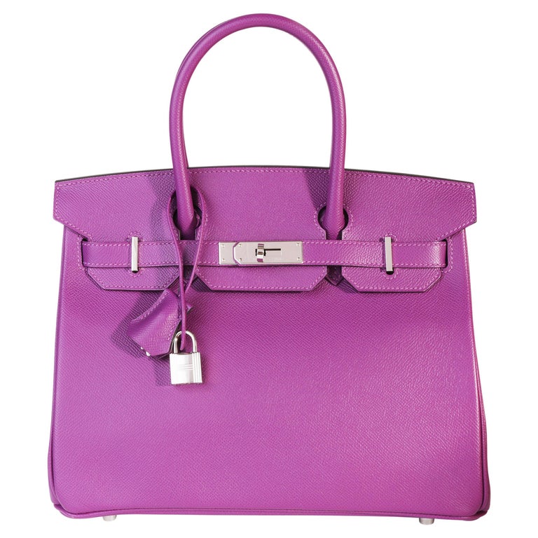 Hermès Anemone Epsom Birkin 30 PHW at 1stDibs