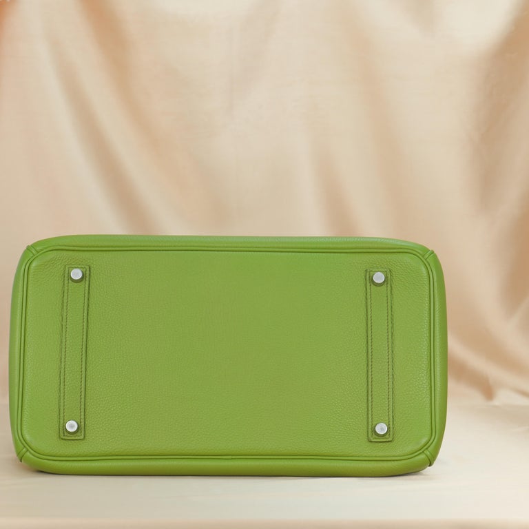 Hermès Anise Green Togo Leather Birkin 35cm with Palladium Hardware For ...
