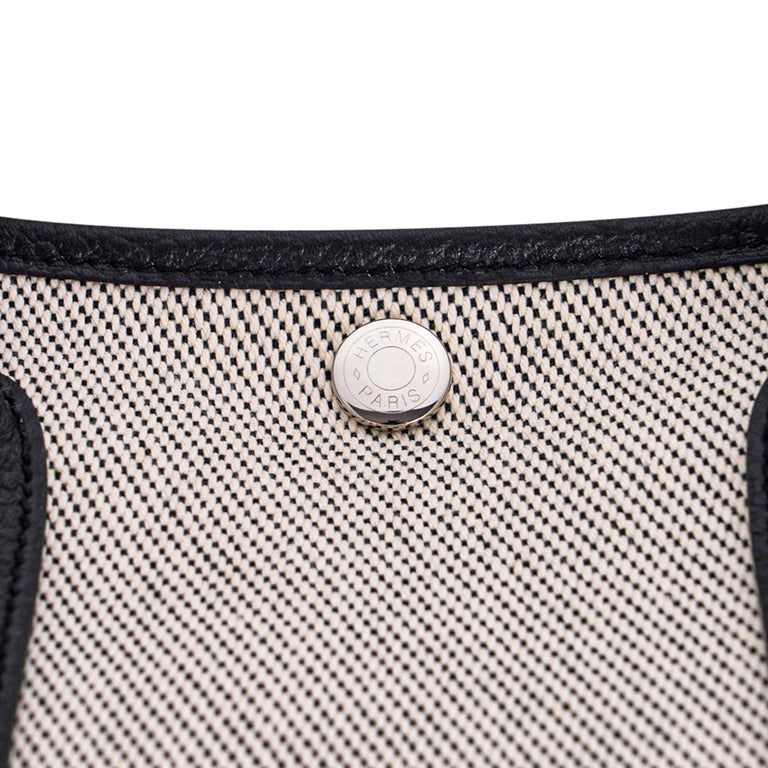 Hermes Bag Garden Party 30 Bag Criss Cross Toile / Black Vache Country ...
