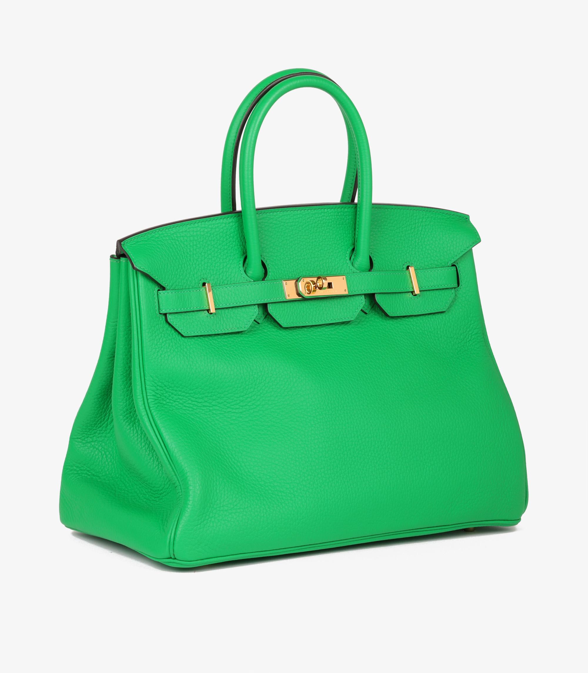 Hermès Bamboo Togo Leather Birkin 35cm For Sale at 1stDibs