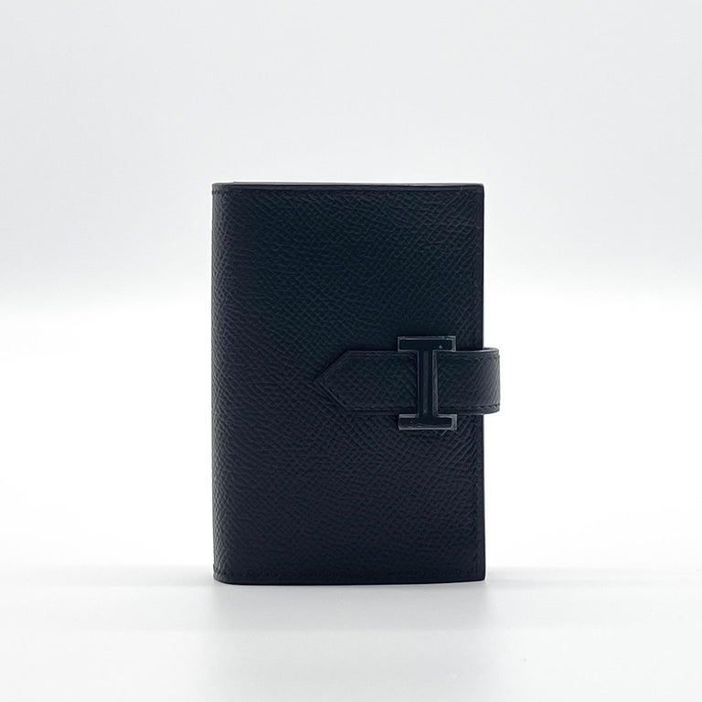 Hermès Bearn Compact Wallet So Black For Sale at 1stDibs