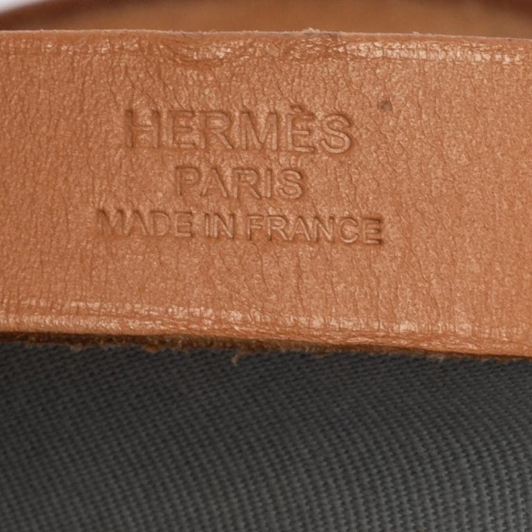 Hermes Belu Lin/Natural Canvas Cabag Elan PM Bag at 1stDibs