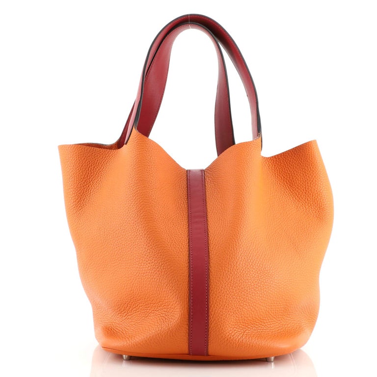 Hermes Bicolor Picotin Lock Bag Clemence with Swift GM For Sale at 1stDibs