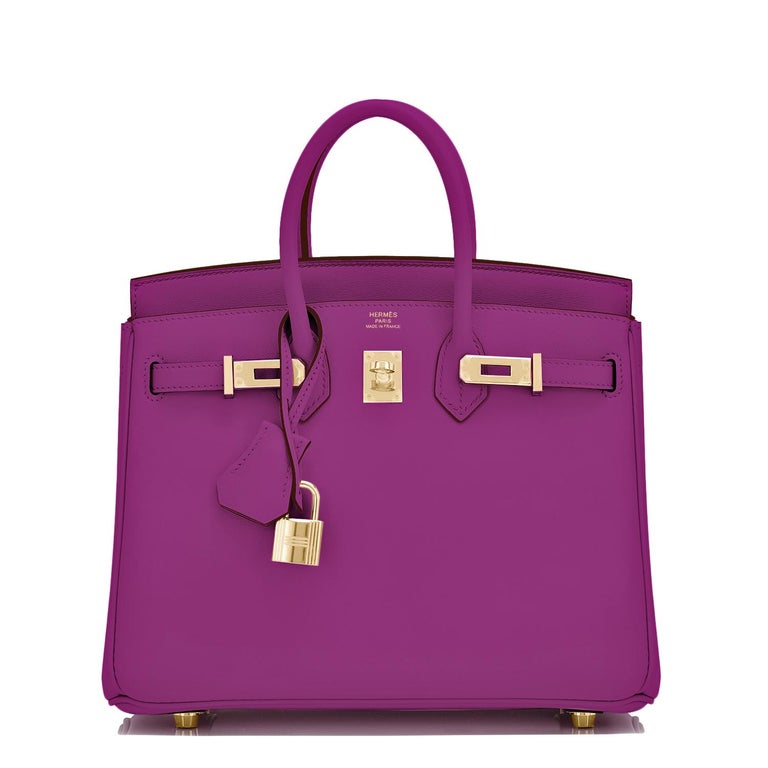 Hermes Birkin 25 Anemone Orchid Purple Gold Hardware Y Stamp, 2020 For ...