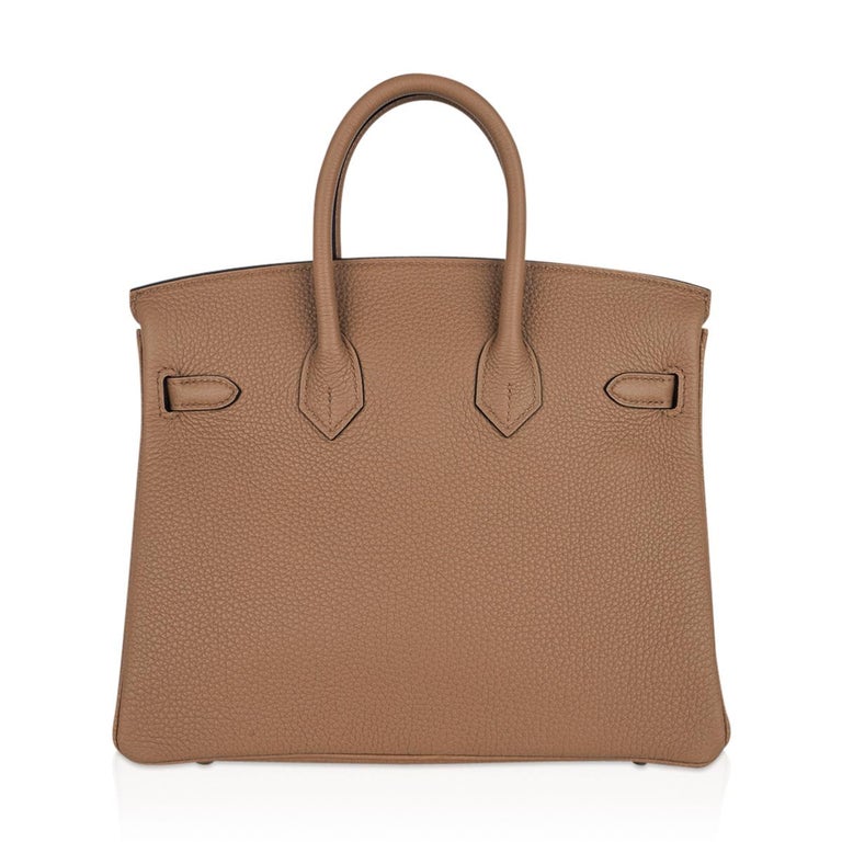 Hermes Birkin 25 Bag Chai Gold Hardware Togo Leather For Sale at 1stDibs