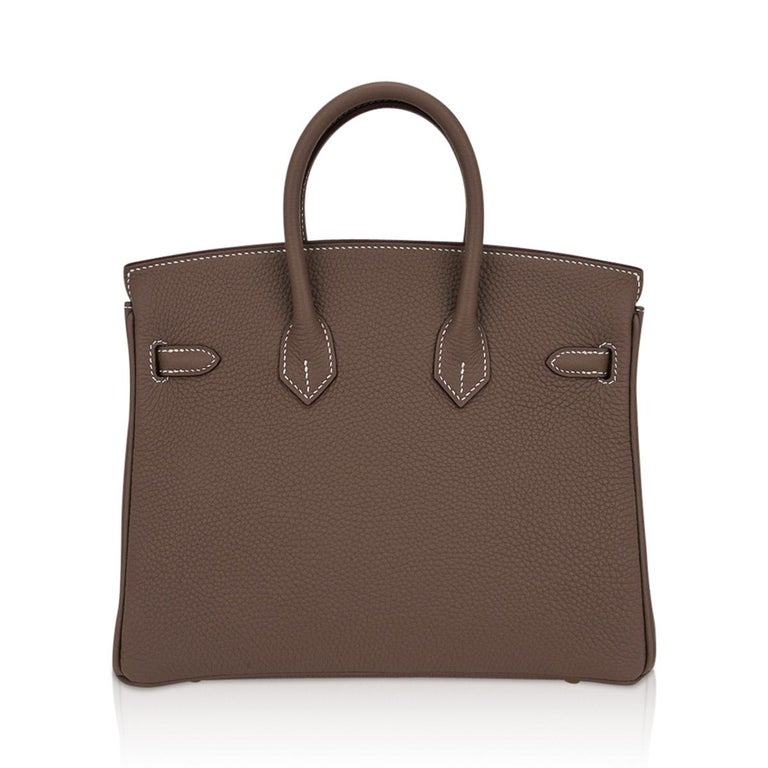 Hermes Birkin 25 Bag Etoupe Togo Gold Hardware Neutral Perfection For Sale at 1stDibs