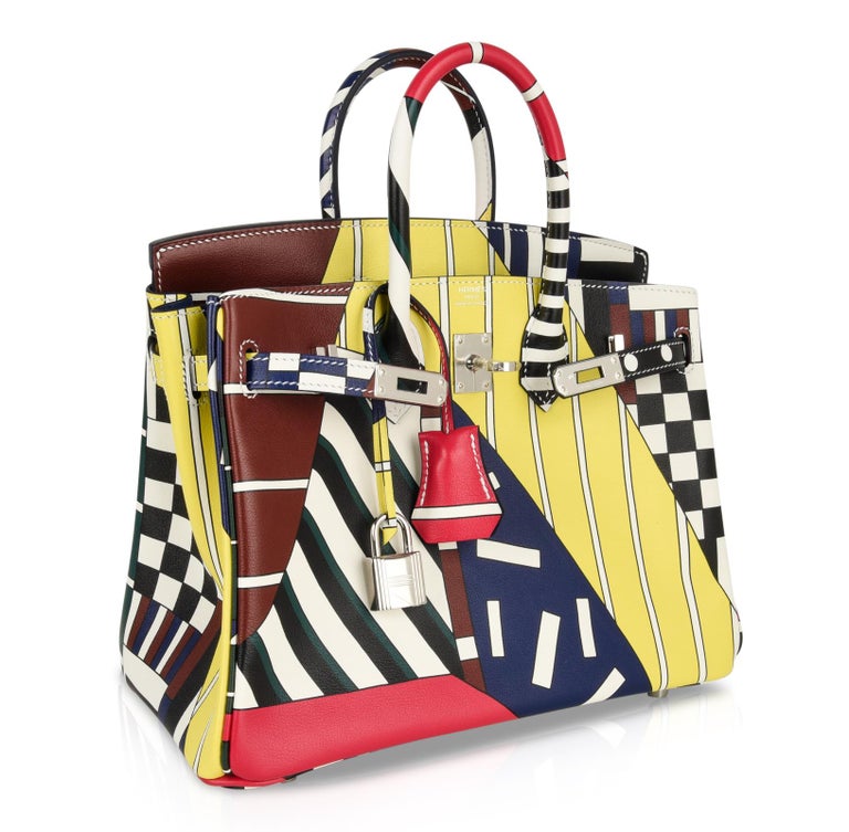 Hermes Birkin 25 Bag One Two Three and Away We Go Limited Edition Nigel ...