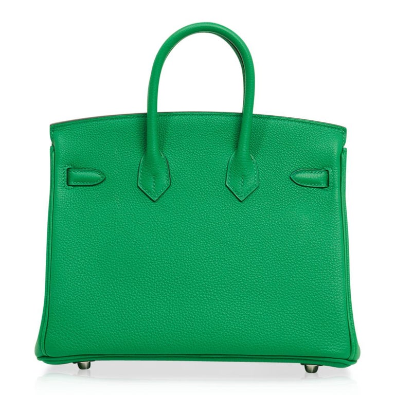 Hermes Birkin 25 Bamboo Verso / Caramel Togo Leather Palladium Hardware ...