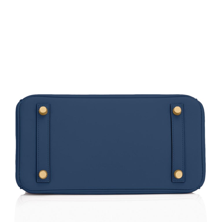 Hermes Birkin 25 Deep Blue Jewel Toned Navy Bag Gold Hardware Y Stamp ...