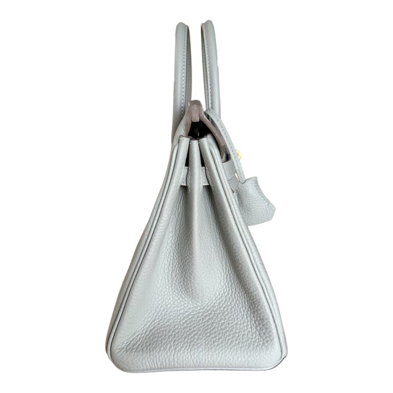 Hermès Birkin 25 Gris Perle Togo Gold Hardware U Stamp at 1stDibs