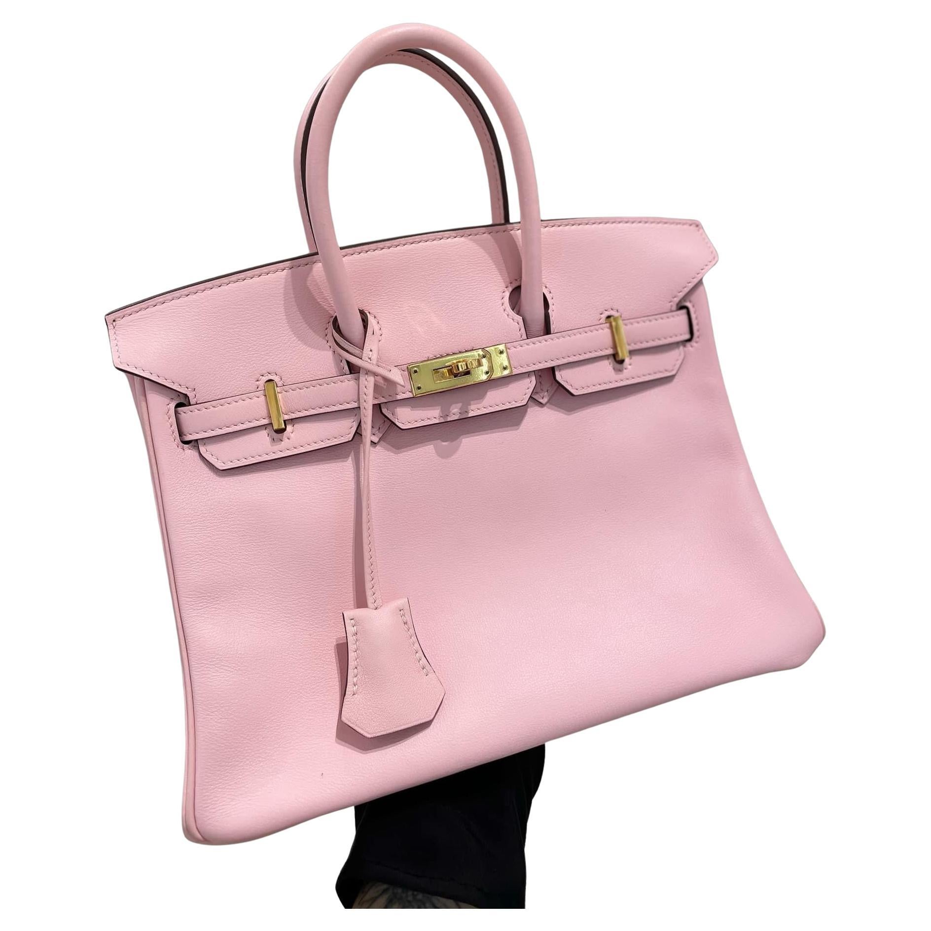 Hermes Birkin 25 Sakura with GHW in Swift leather For Sale at 1stDibs
