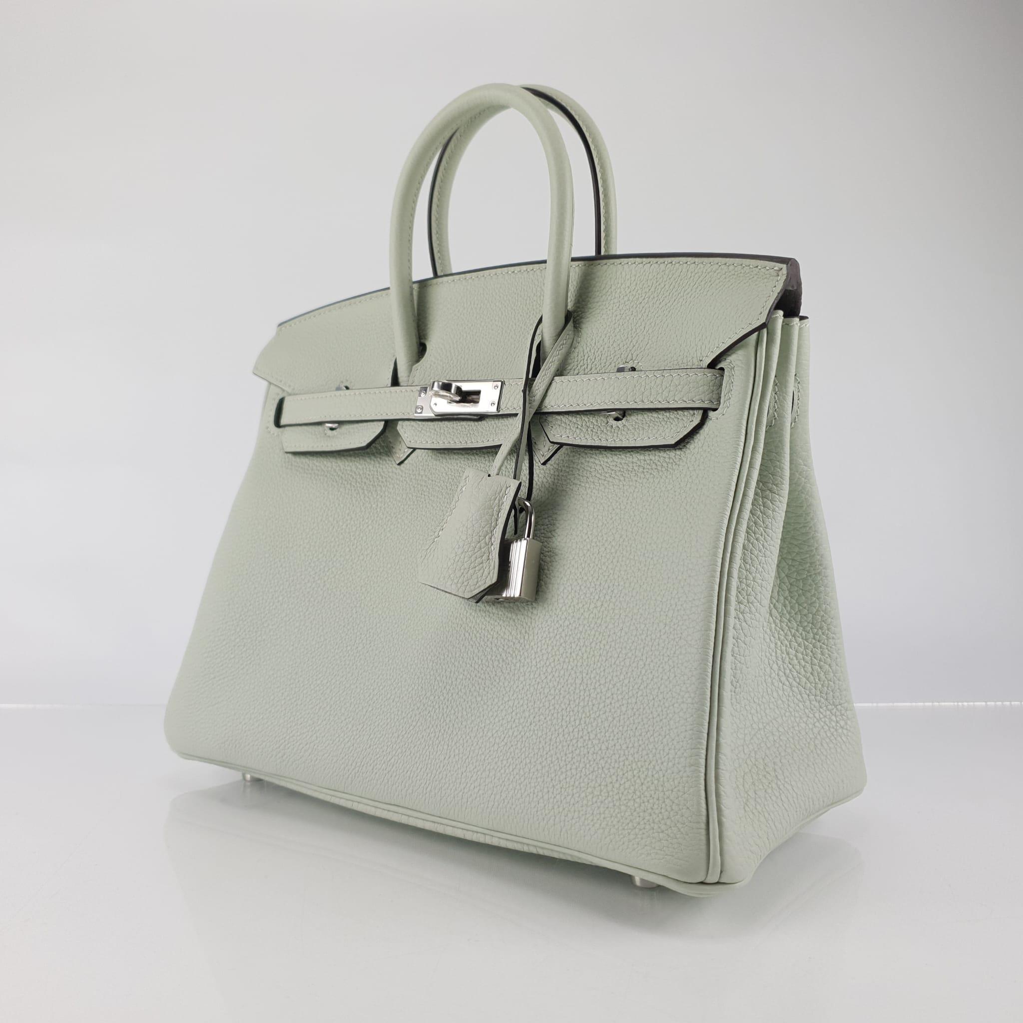 Hermes Birkin 25 Togo Gris Neve Phw For Sale at 1stDibs