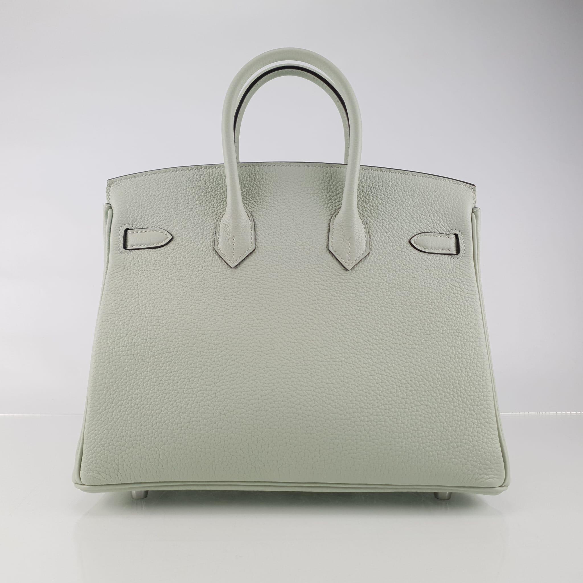 Hermes Birkin 25 Togo Gris Neve Phw For Sale at 1stDibs