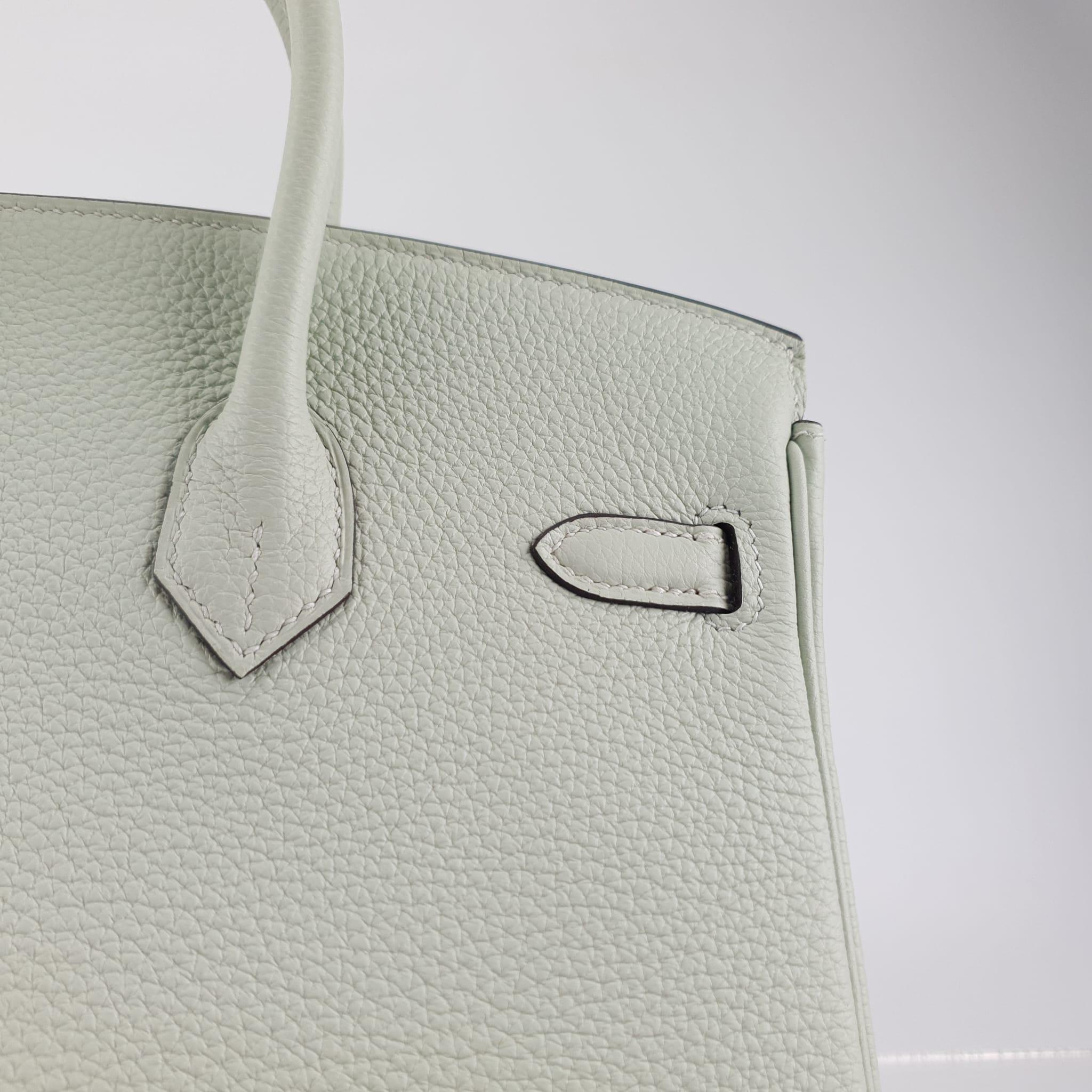 Hermes Birkin 25 Togo Gris Neve Phw For Sale at 1stDibs