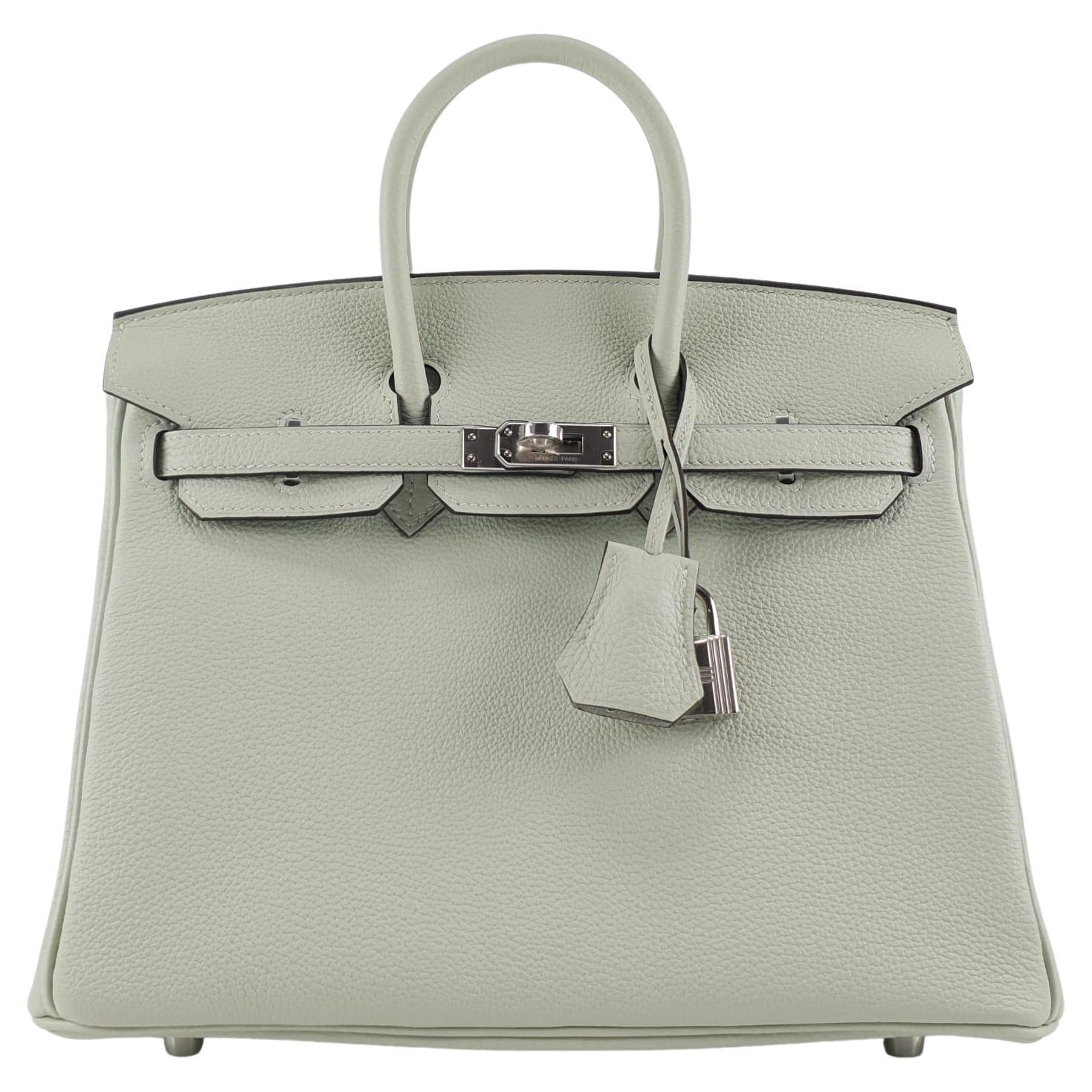 Hermes Birkin 25 Togo Gris Neve Phw For Sale at 1stDibs