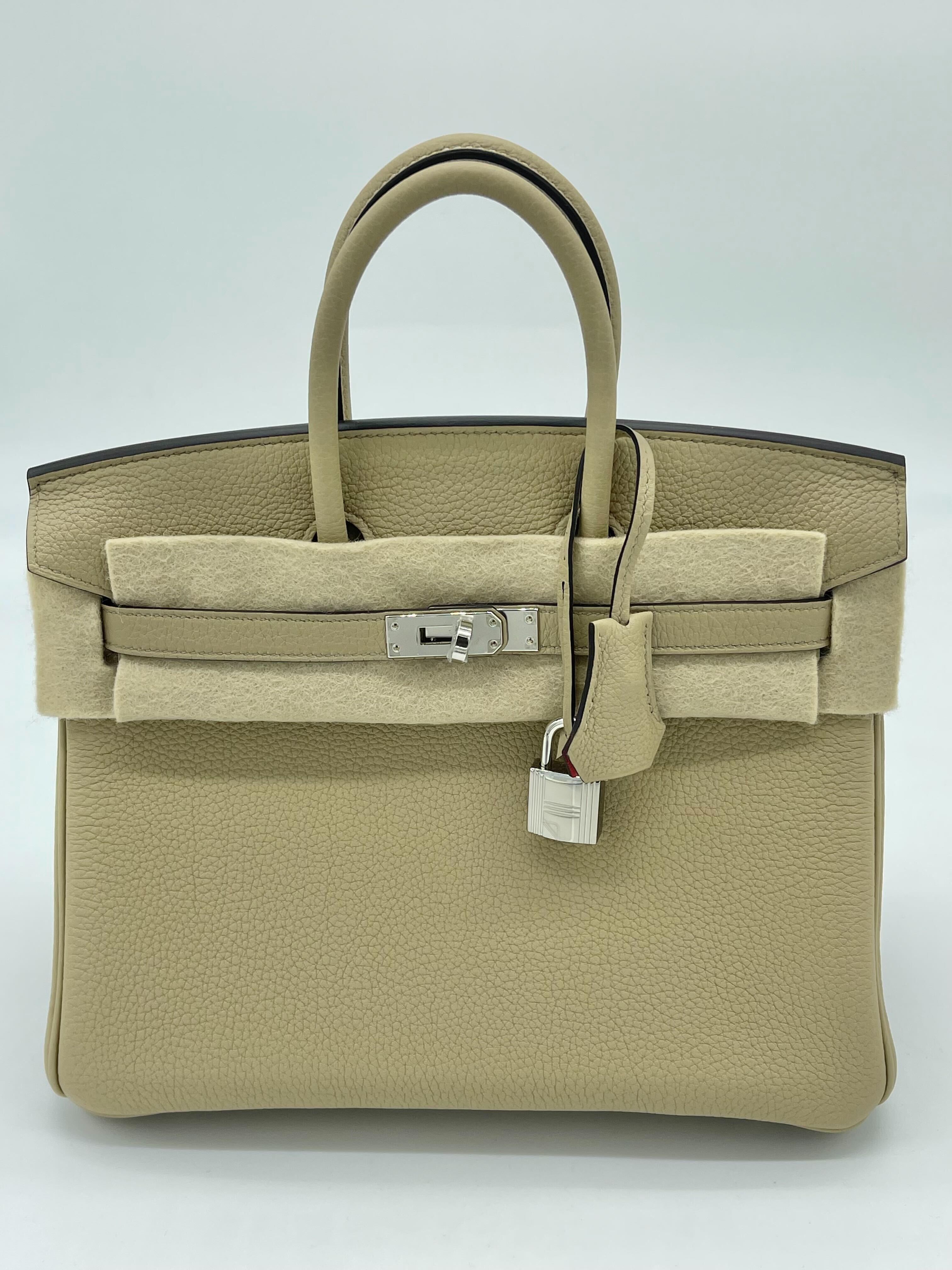 Hermes Birkin 25 Togo Trench / Bougainvillier Palladium Hardware For Sale at 1stDibs | birkin trench