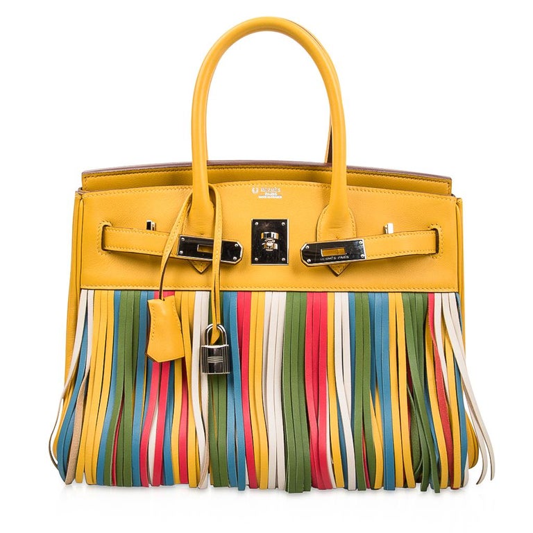 Hermes Birkin 30 Bag HSS Soleil Multi Colour Fringe Limited Edition at ...