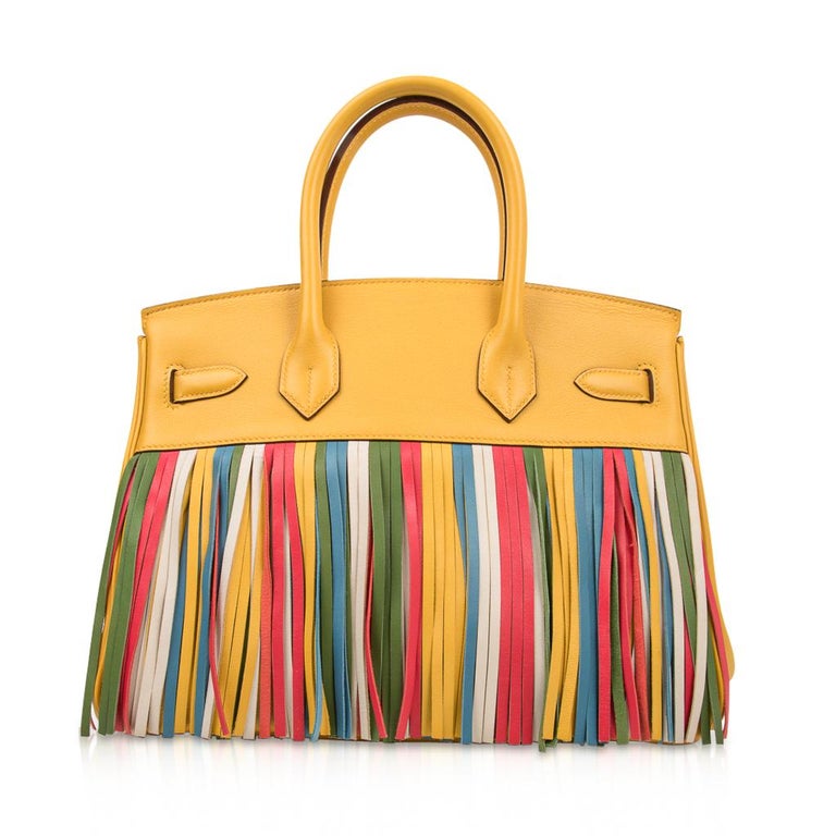 Hermes Birkin 30 Bag HSS Soleil Multi Colour Fringe Limited Edition at ...