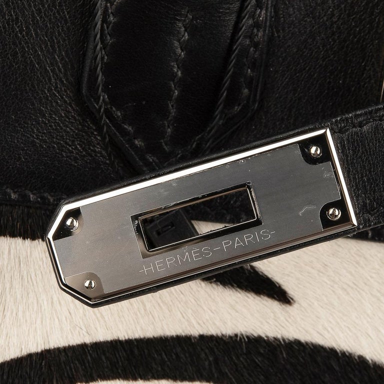 Hermes Birkin 30 Bag Vintage Zebra Print Pony Limited Edition Very Rare ...