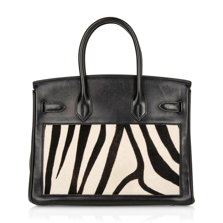 Hermes Birkin 30 Bag Vintage Zebra Print Pony Limited Edition Very Rare ...