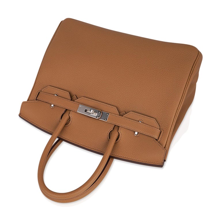 Hermes Birkin 30 Biscuit Togo Leather Palladium Hardware For Sale at ...