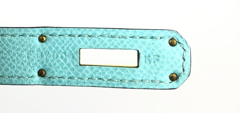 Hermes Birkin 30 Blue Atoll Tiffany Blue Epsom Gold Hardware For Sale ...
