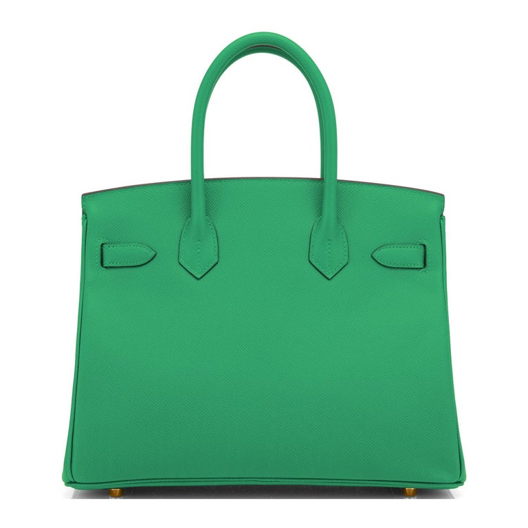 Hermes Birkin 30 Cactus Emerald Green Epsom Gold Bag Y Stamp, 2020 at ...