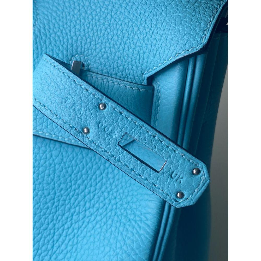 Hermès Birkin 30 Light blue leather silver hardware bag at 1stDibs ...