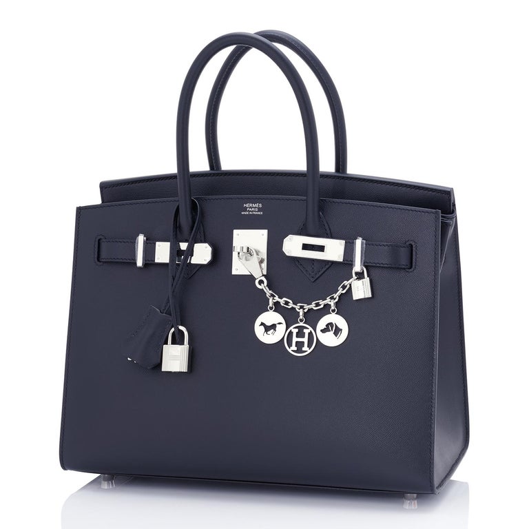 Hermes Birkin 30 Sellier Indigo Deep Navy Palladium Bag U Stamp, 2022 ...