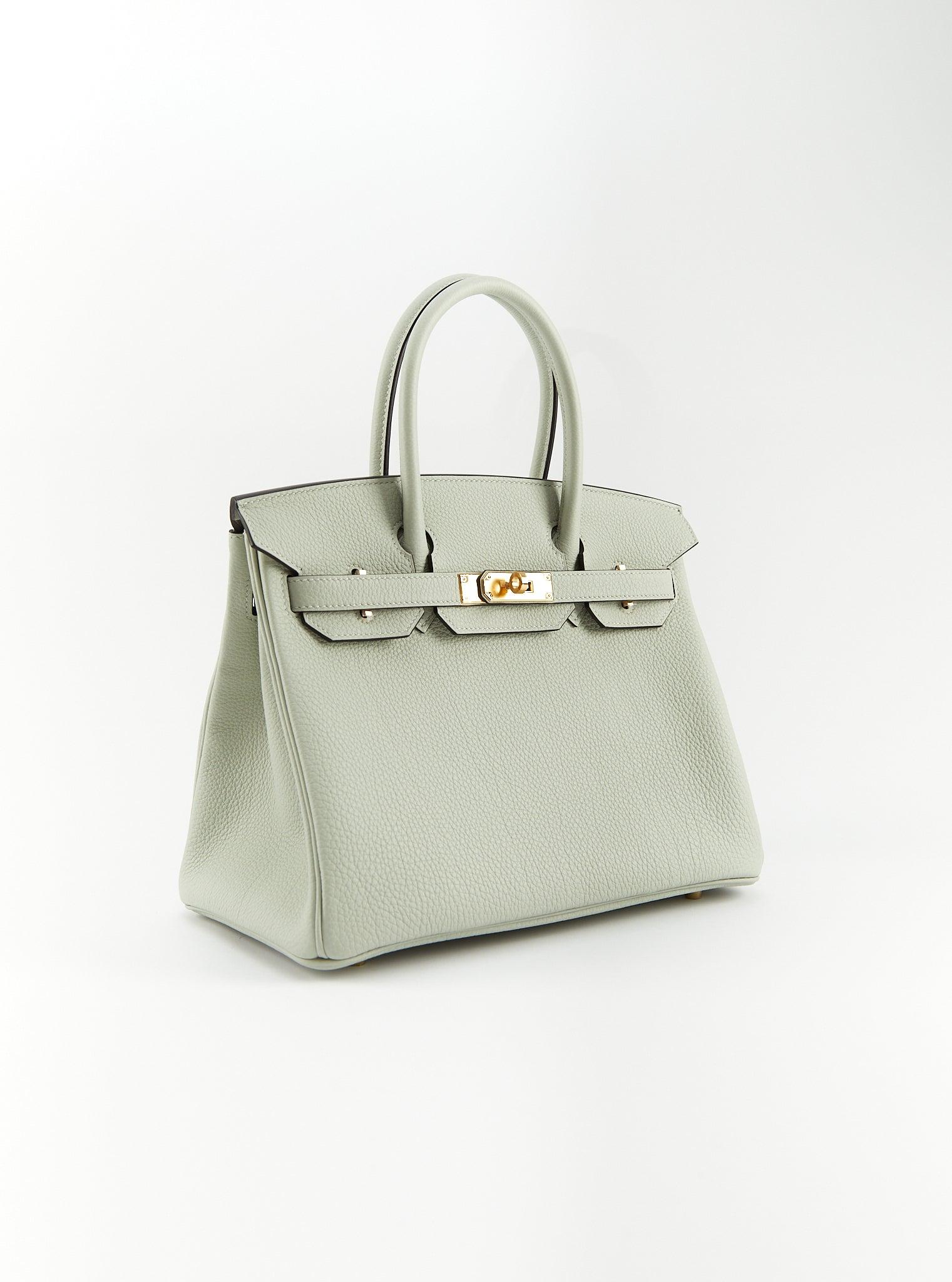HERMÈS BIRKIN 30CM GRIS NEVE Togo Leather with Gold Hardware For Sale ...