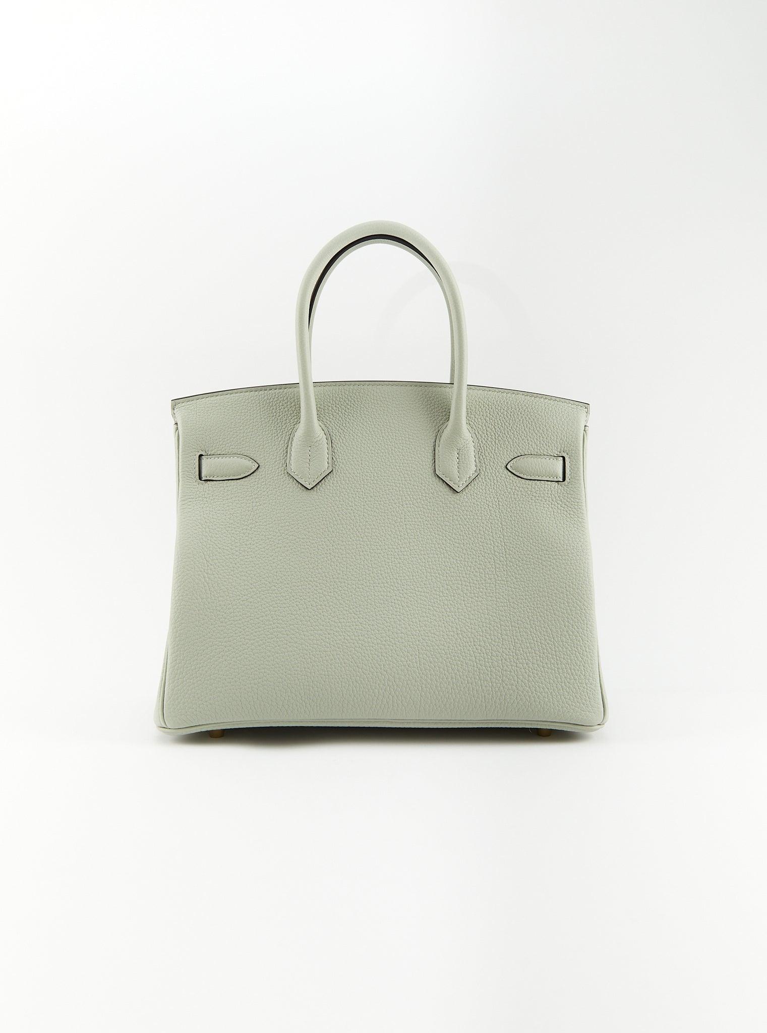 HERMÈS BIRKIN 30CM GRIS NEVE Togo Leather with Gold Hardware For Sale ...
