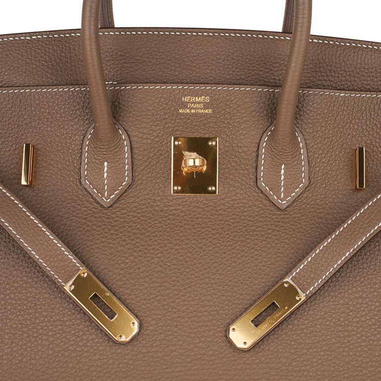 Hermes Birkin 35 Bag Etoupe Gold Hardware Togo Leather Neutral Taupe For Sale at 1stDibs ...