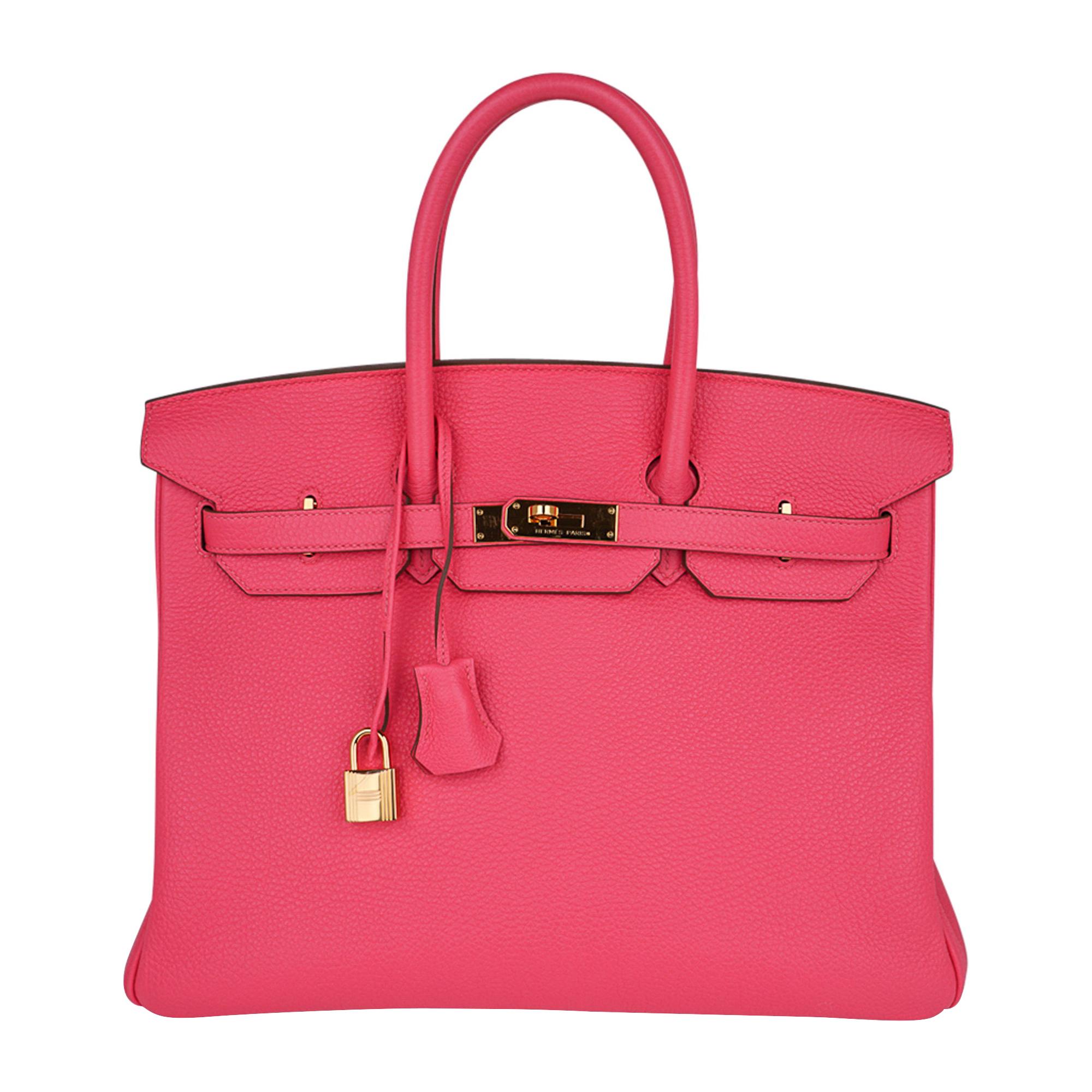 Hermes Limited Edition Pink Swift Leather Quelle Idole Kelly Doll Bag ...
