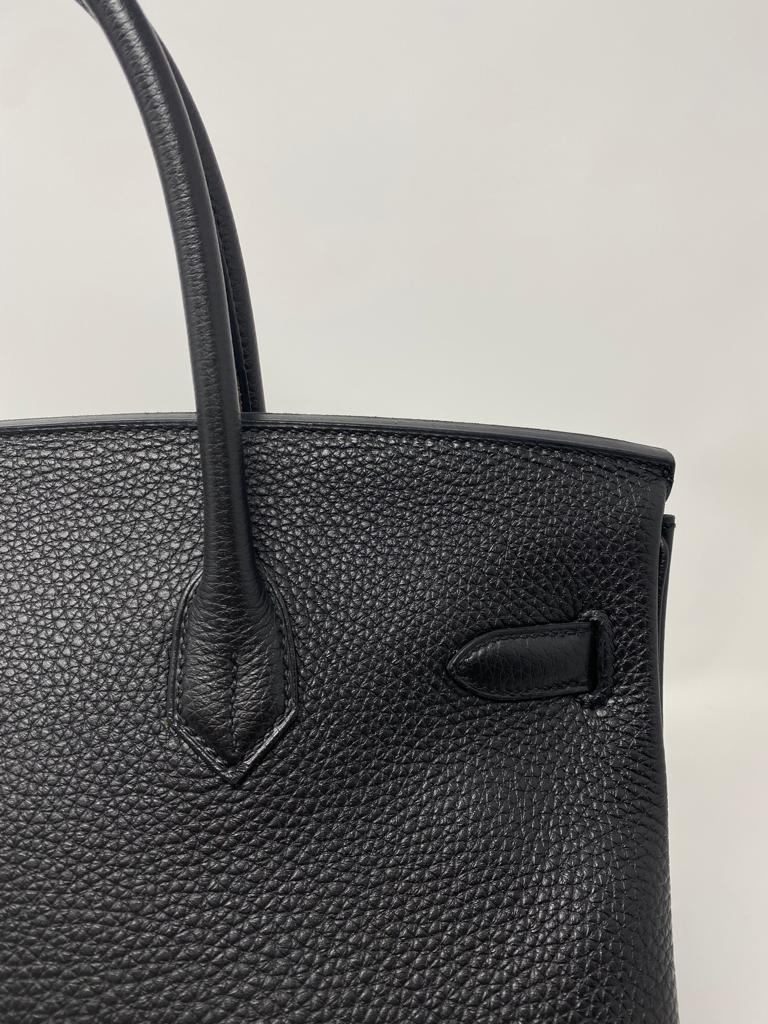Hermes Birkin 35 Black gold hardware togo bag at 1stDibs
