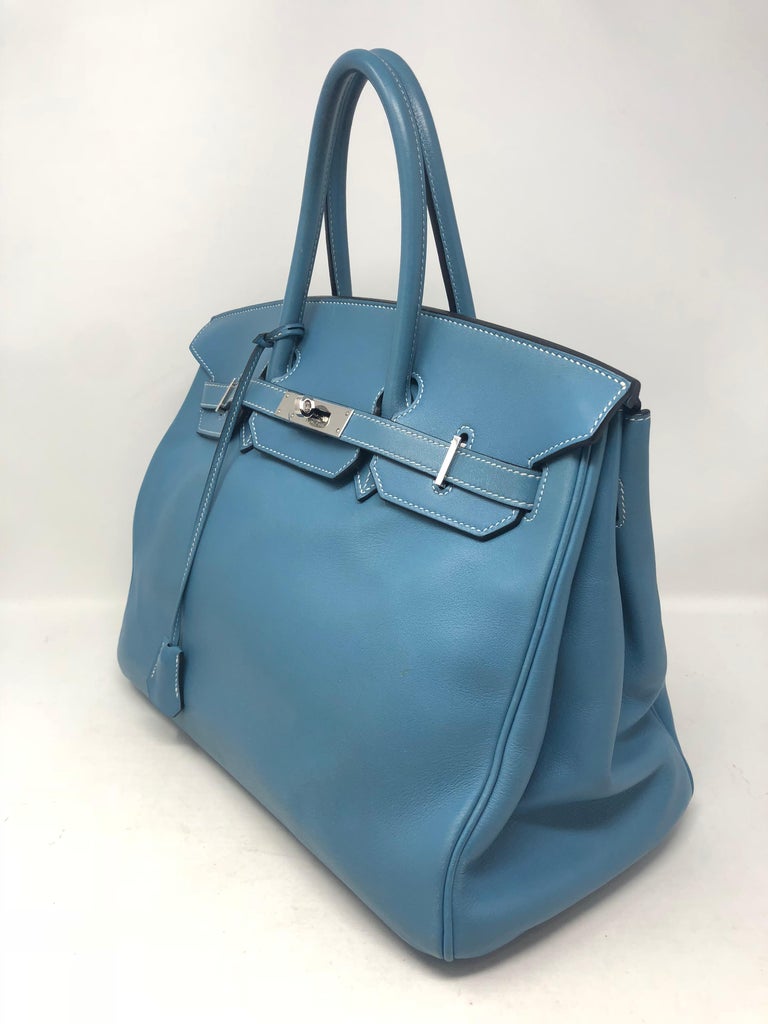 Hermes Birkin 35 Blue Jean at 1stDibs | birkin blue jean, blue jean birkin