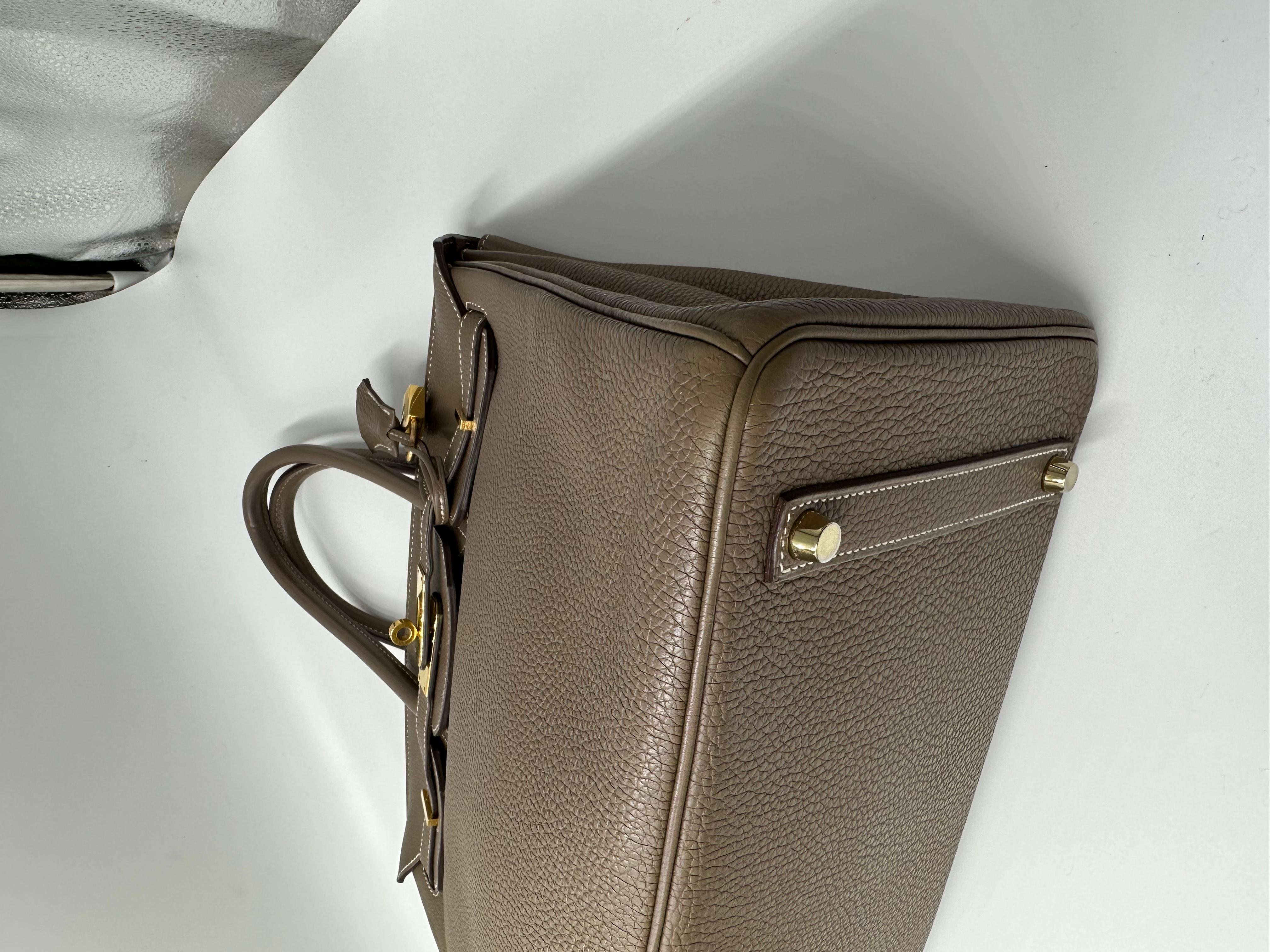 Hermes Birkin 35 Etoupe Gold Hardware For Sale at 1stDibs