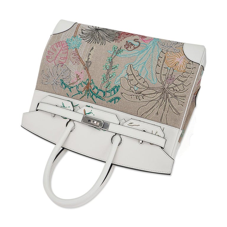 Hermes Birkin 35 Faubourg Tropical Limited Edition Bag For Sale at 1stDibs