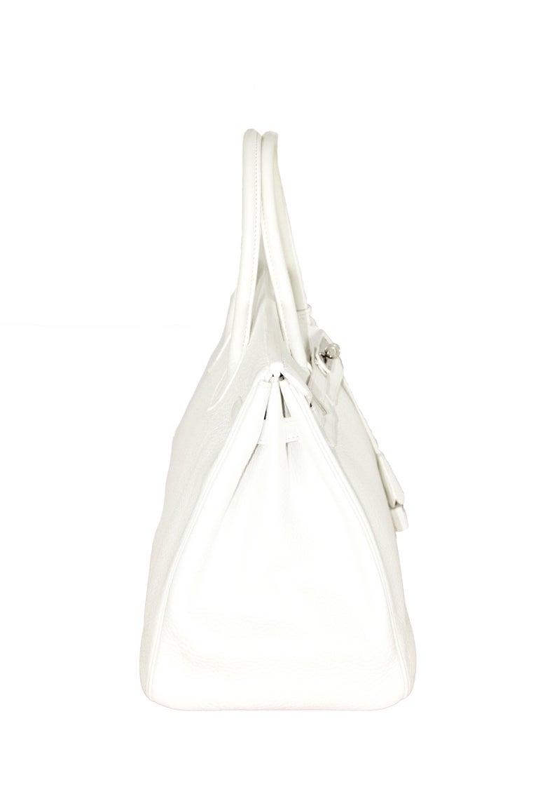 HERMES BIRKIN 35 White Togo Leather Like New For Sale at 1stDibs ...